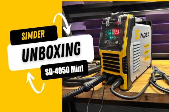 SSimder SD-4050 Mini inverter 3-in-1 multi process MiG Welder Unboxing ...