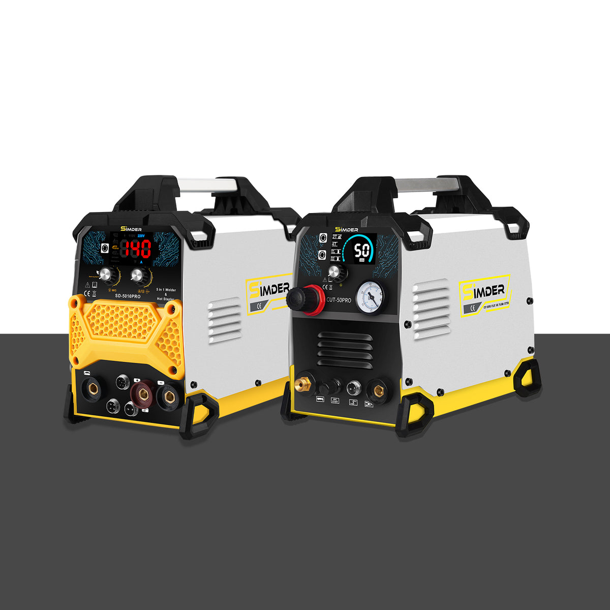 SSIMDER CUT-50PRO Pilot Arc Plasma Cutter + SD-5010PRO 5-in-1 Welder ...